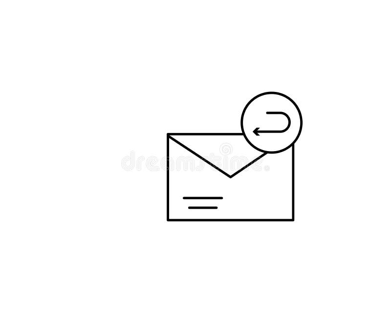 Arrow, Message, Email Icon. Simple Line, Outline Vector of Information ...
