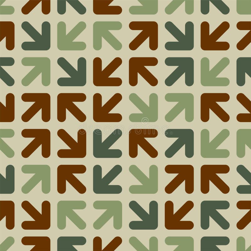 Arrow Military Pattern Seamless. Arrows Army Background Stock Vector ...