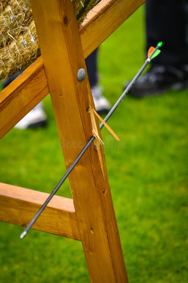 Archery Contest Arrow Bow Target Missed Stock Image - Image of ...