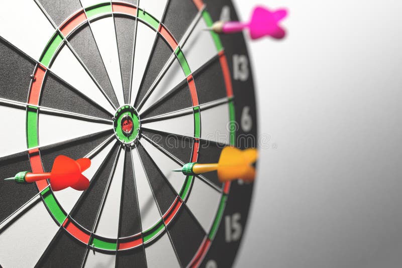 Arrow Missing the Target in the Darts Stock Photo - Image of dart, fail ...