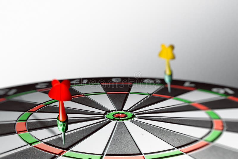 Arrow Missing The Target In The Darts Stock Image - Image of failure ...