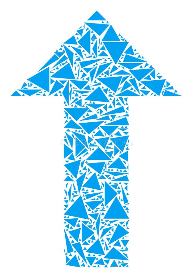 Arrow Collage of Triangles stock vector. Illustration of pattern ...