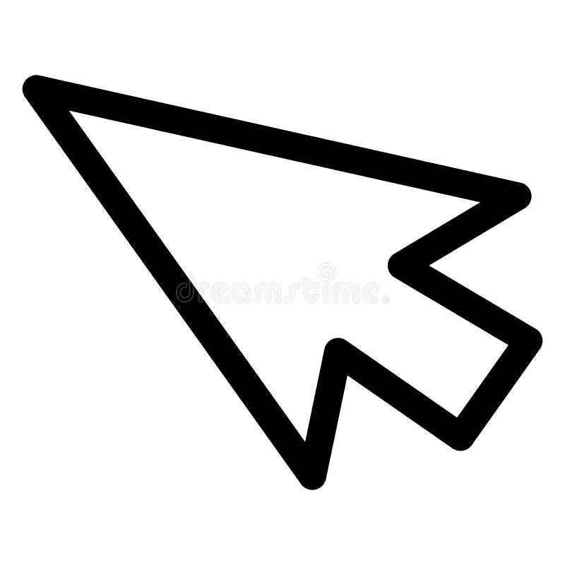 Arrow mouse cursor icon stock vector. Illustration of design - 141234858