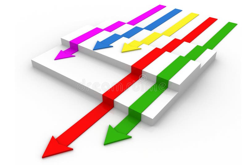 Arrow Moving Up stock illustration. Illustration of isolated - 31699394