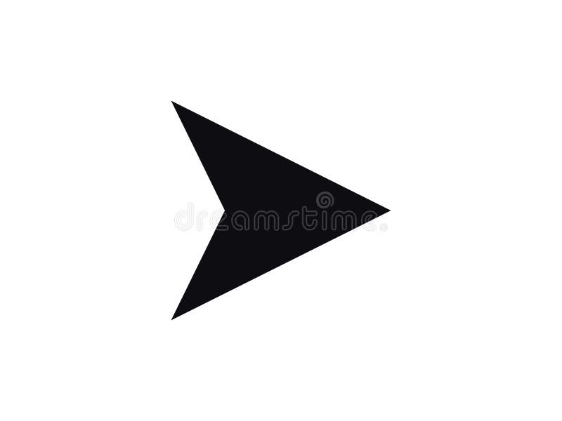Arrow Navigator Vector Icon Stock Vector - Illustration of interface ...