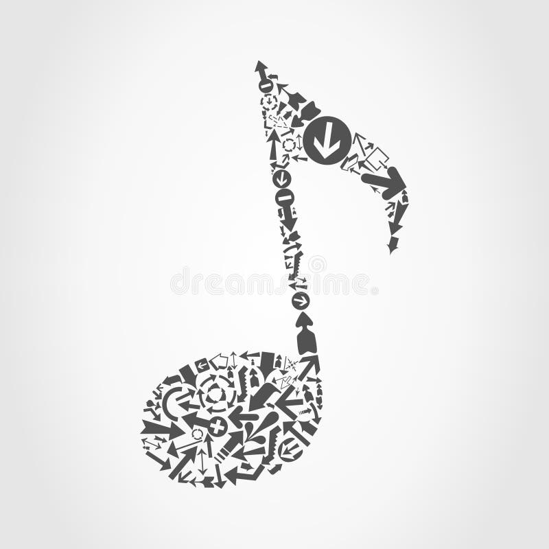 Arrow the note stock vector. Illustration of symbol, ornament - 29621657