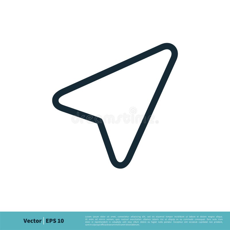 Arrow Paper Plane Icon Vector Logo Template Illustration Design. Vector ...