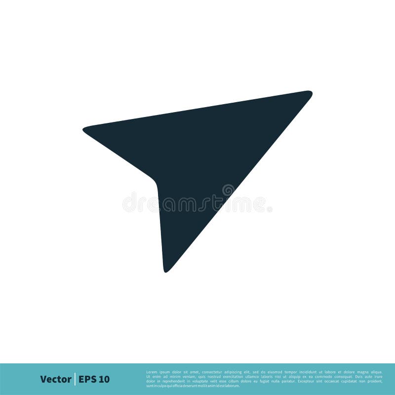 Arrow Paper Plane Icon Vector Logo Template Illustration Design. Vector ...