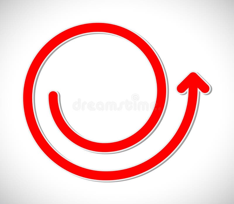 Arrow spiral icon stock vector. Illustration of arrow - 200531695