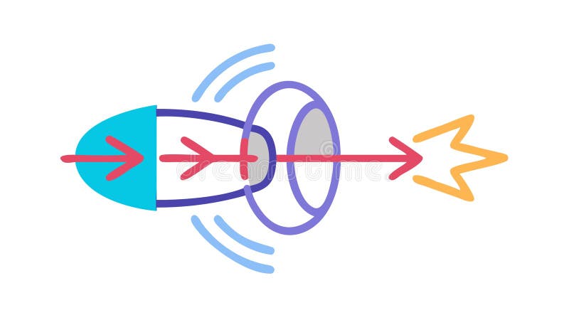 Arrow Passing through a Portal, a Breakthrough Concept Icon Vector ...