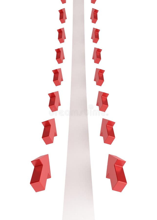 Arrow Path stock illustration. Illustration of speed, ascend - 4966749