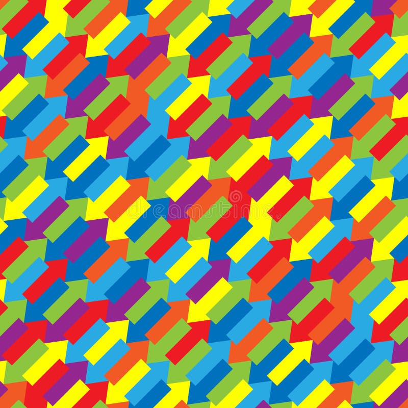 Arrow Pattern Seamless. Vector Arrows Abstract Background Stock Vector ...