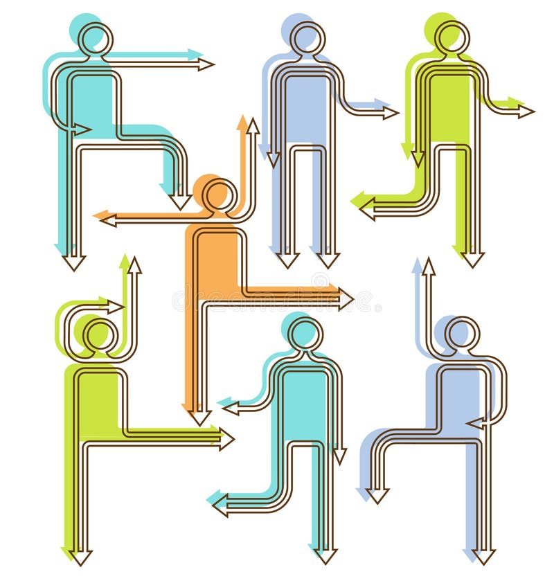 People Directions Stock Illustrations – 2,296 People Directions Stock ...