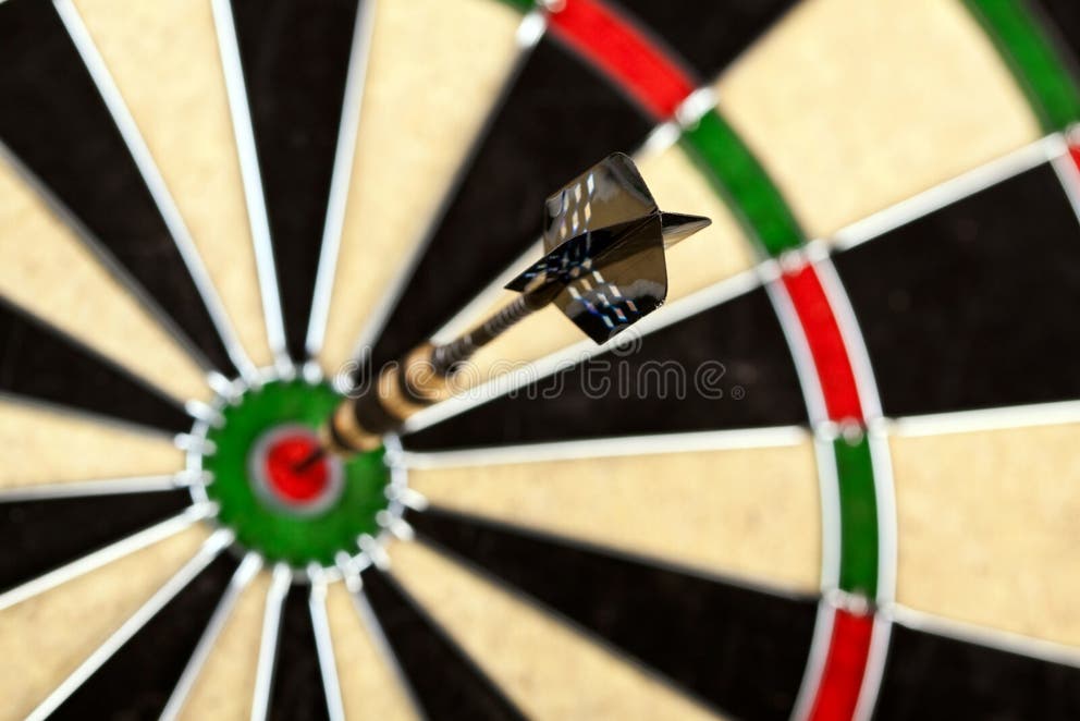 Arrow perfect hit! stock photo. Image of success, point - 13257566