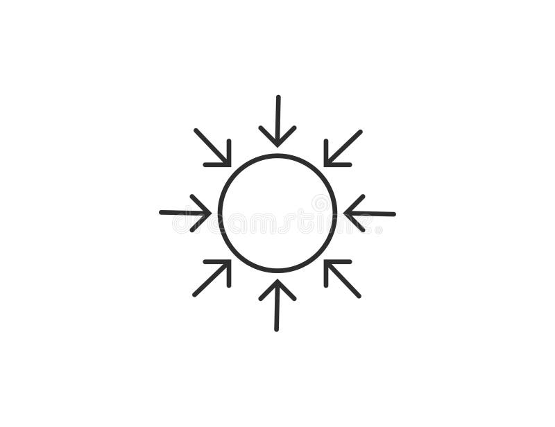 Arrow and Point Symbolising. Concentration Icon , Vector Illustration ...