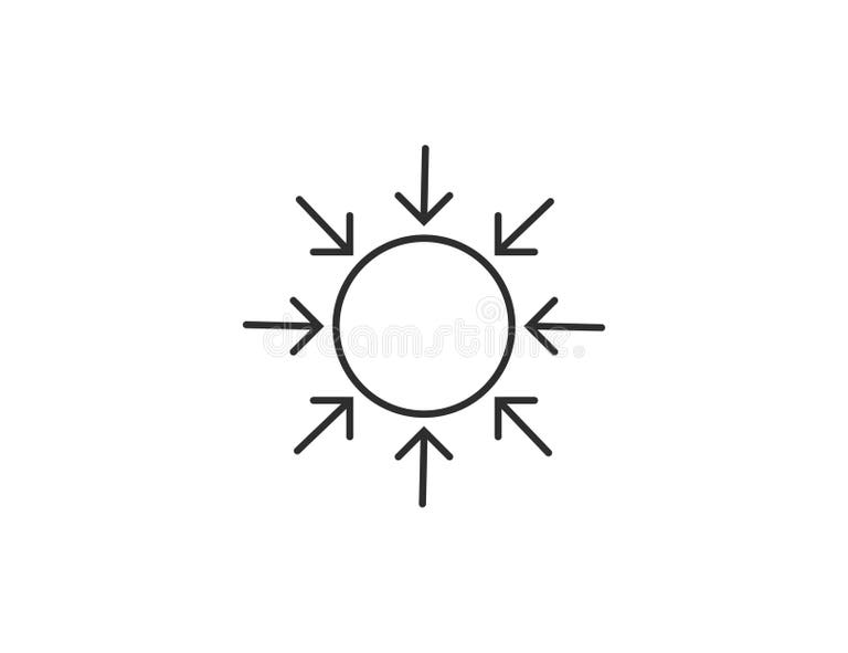 Arrow and Point Symbolising. Concentration Icon , Vector Illustration ...