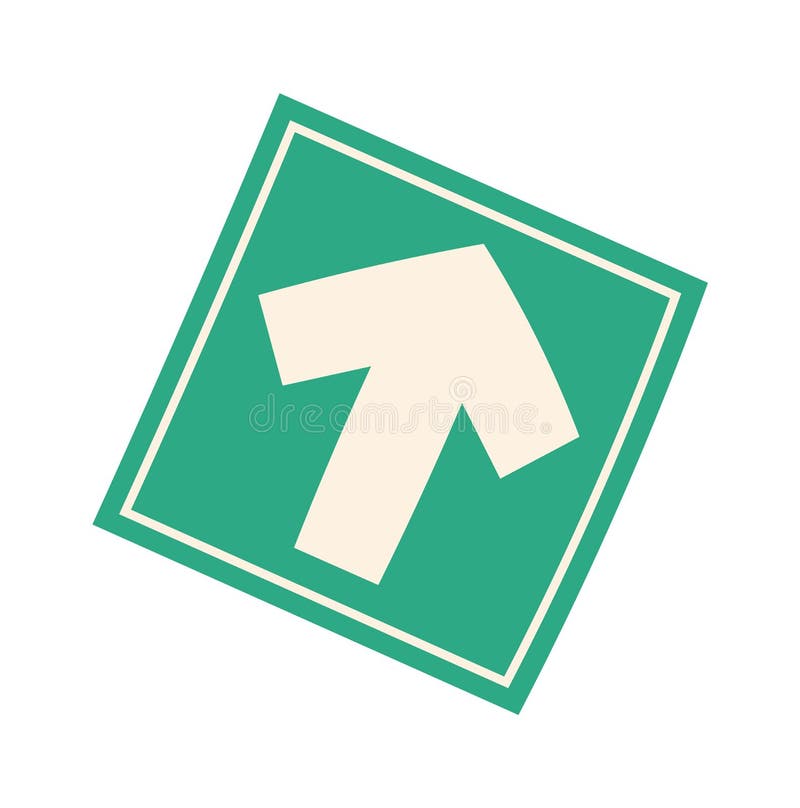 Arrow Pointer Flat Icon Railway Station Sign Stock Vector ...