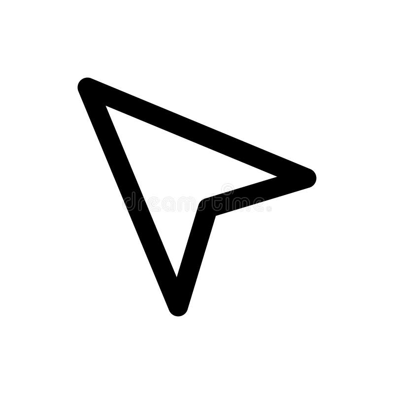 Arrow Pointer Icon Icon Flat Vector Template Design Trendy Stock Vector ...