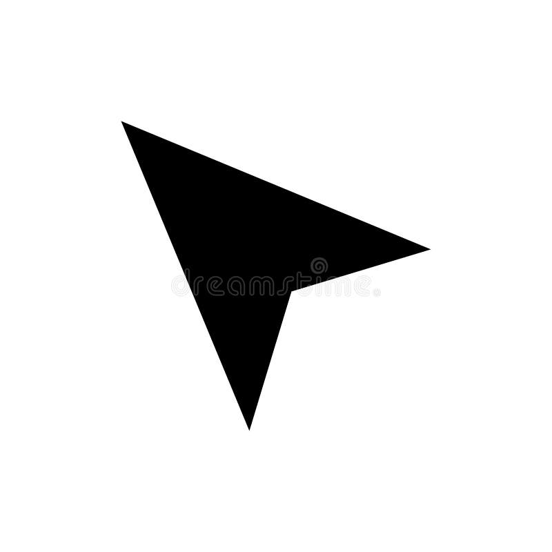 Arrow Pointer Icon Icon Flat Vector Template Design Trendy Stock Vector ...
