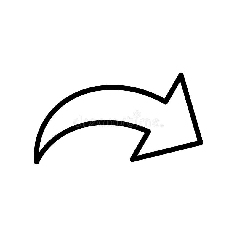 Arrow Pointer Icon Flat Vector Template Design Trendy Stock Vector ...