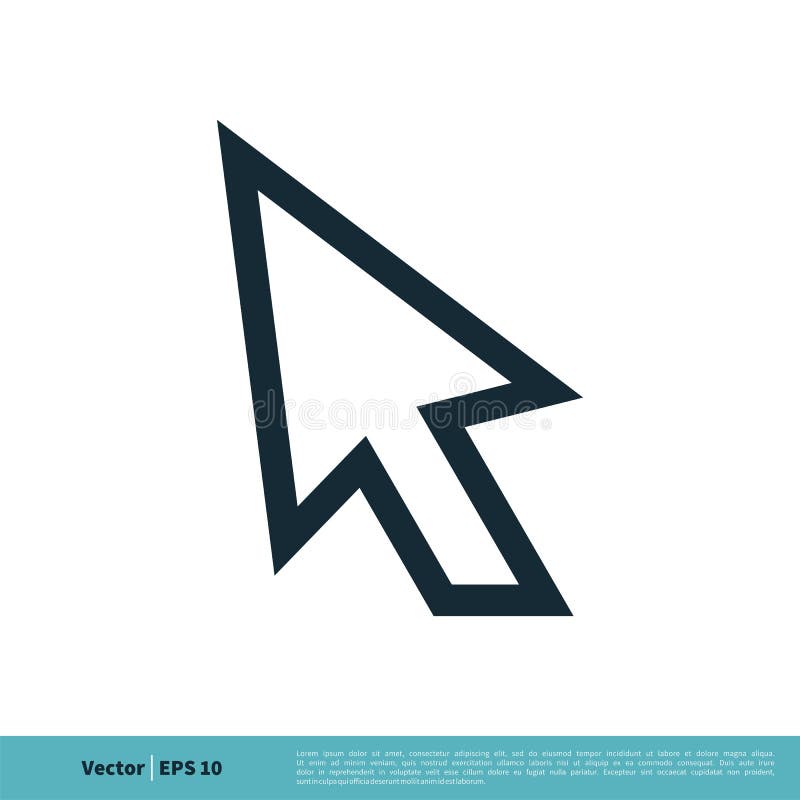Arrow Pointer Icon Vector Logo Template Illustration Design. Vector EPS ...