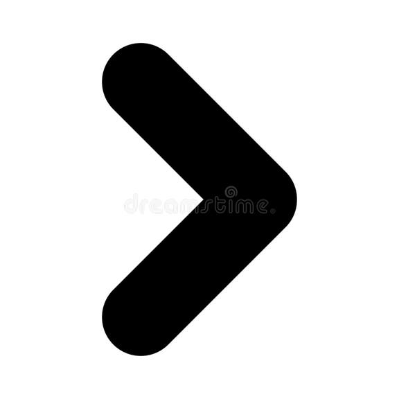 Arrow Pointer with Rounded Edges. Black Arrow Icon. Vector Illustration ...