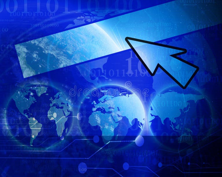 Arrow Pointing at Empty Space Stock Illustration - Illustration of bits ...