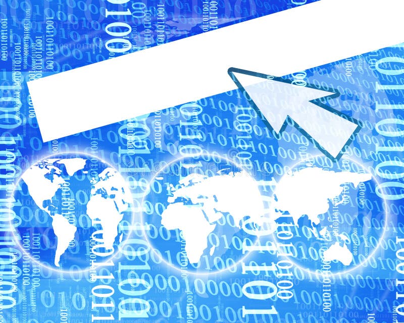 Arrow Pointing at Empty Space Stock Illustration - Illustration of bits ...