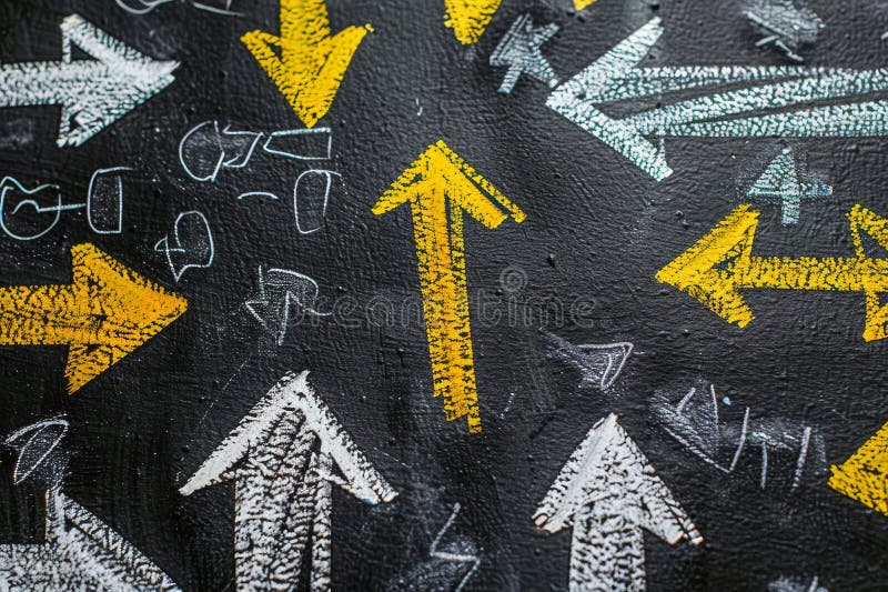 An Arrow Pointing in One Direction and Another Facing the Other Way ...