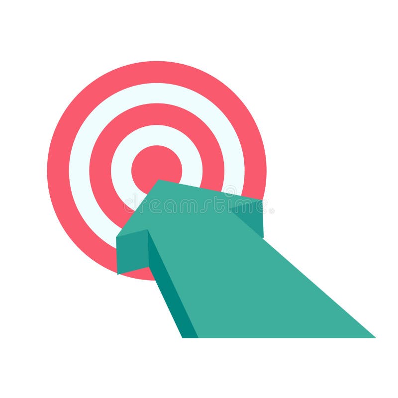 Arrow Pointing Towards the Target the Concept of Striving for Success ...
