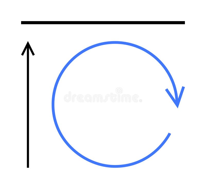 Dynamic Vector Symbols Illustrating Growth, Cycles, and Change Stock ...
