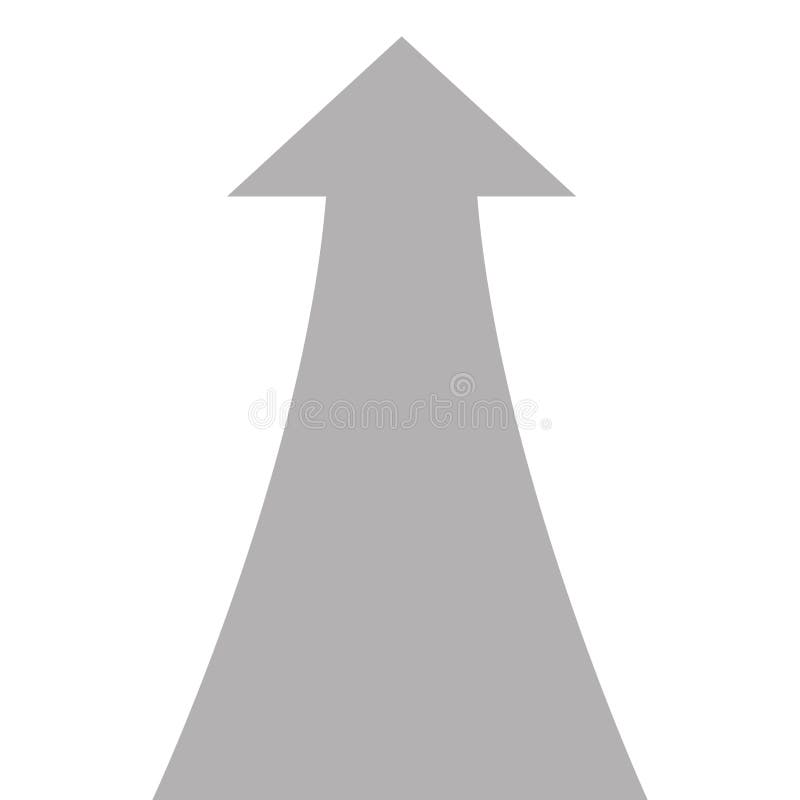 Arrow pointing up icon stock illustration. Illustration of business ...