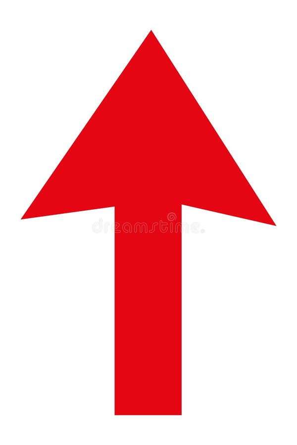 Arrow pointing up stock illustration. Illustration of click - 73285330