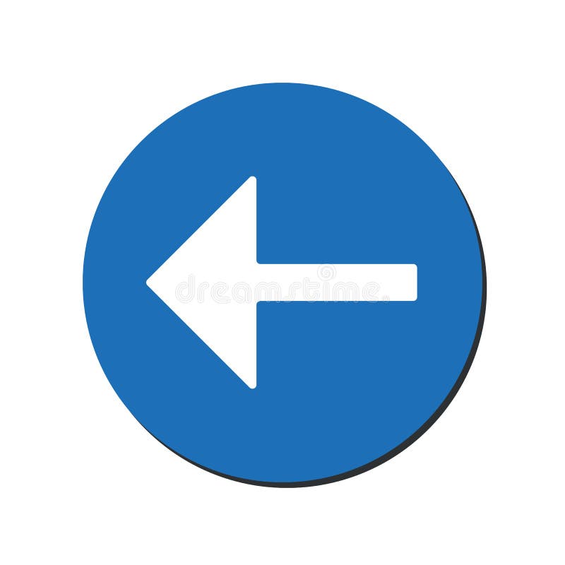 Arrow Points To the Left. Back Arrow Icon. Direction Indicator Pointer ...