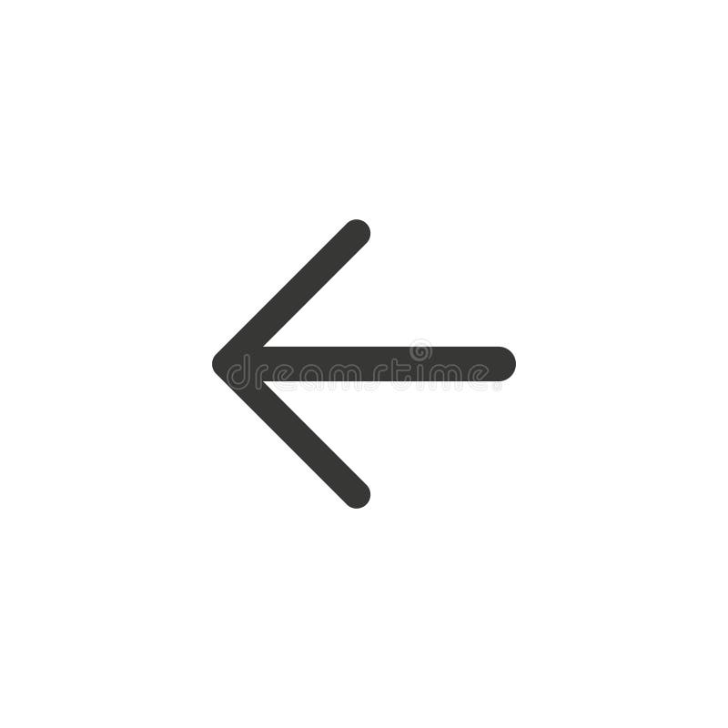 Arrow Points To the Left. Back Arrow Icon. Direction Indicator Pointer ...