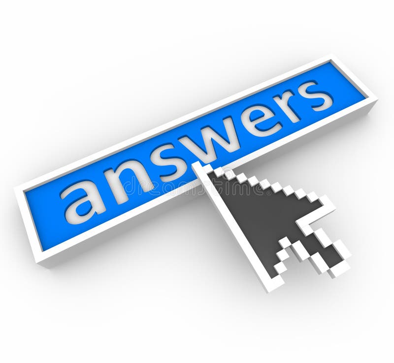 Get Answers Button stock illustration. Illustration of button - 8885574