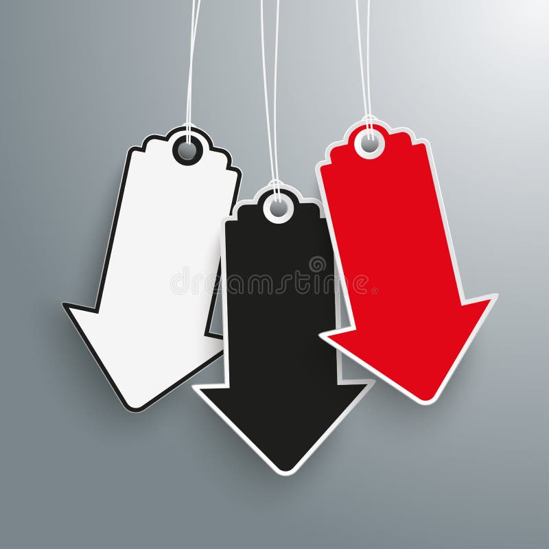 3 Arrow Price Stickers Black Friday Stock Vector - Illustration of ...