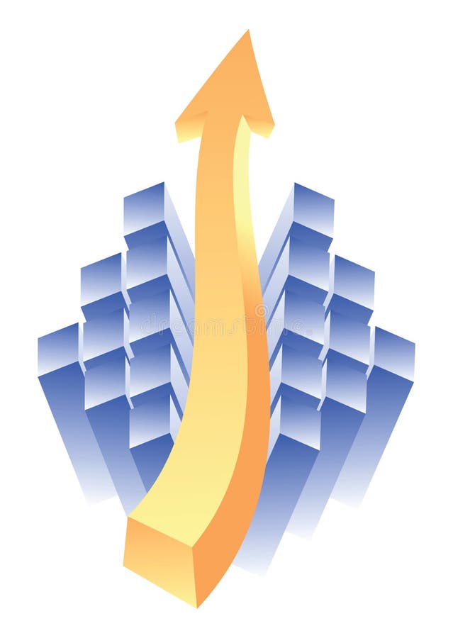 Arrow and Progress Direction Stock Vector - Illustration of direction ...