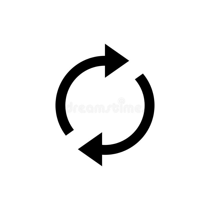 Arrow Refresh, Reload or Rotation in Pixel Art Design. Vector ...