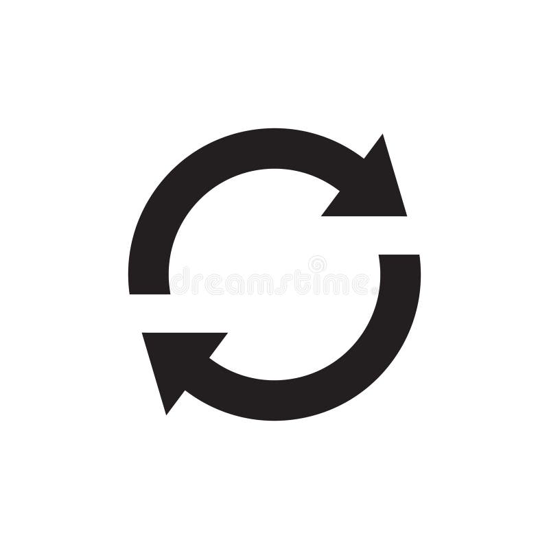 Arrow Refresh, Reload, Sync Icon Vector in Flat Style Stock Vector ... Arrow Refresh, Reload, Sync Icon Vector in Flat Style Stock Vector ...