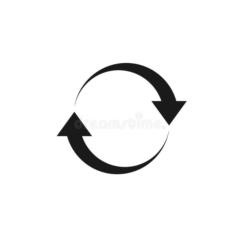 Arrow, Refresh, Update Icon. Vector Illustration, Flat Design Stock ...