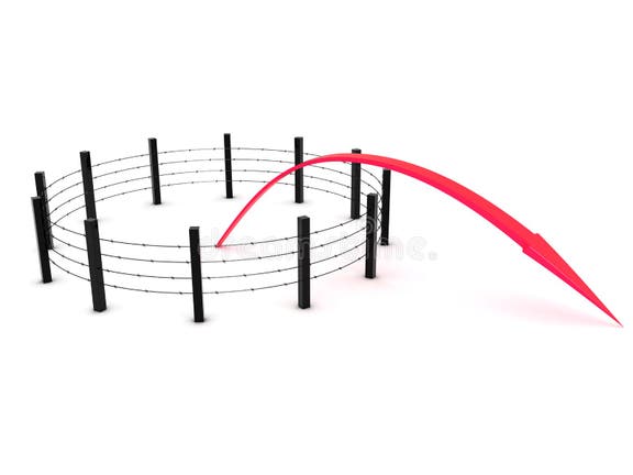 The Arrow Represents the Jailbreak #2 Stock Illustration - Illustration ...