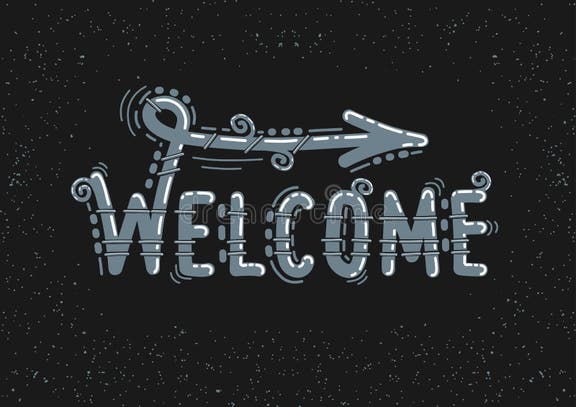 Arrow, retro pointer stock vector. Illustration of decorative - 108160862