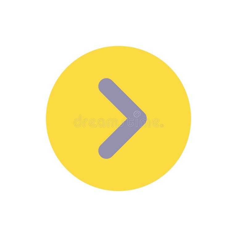 Arrow Right Button Flat Color Ui Icon Stock Vector Illustration Of Element Isolated 251859892