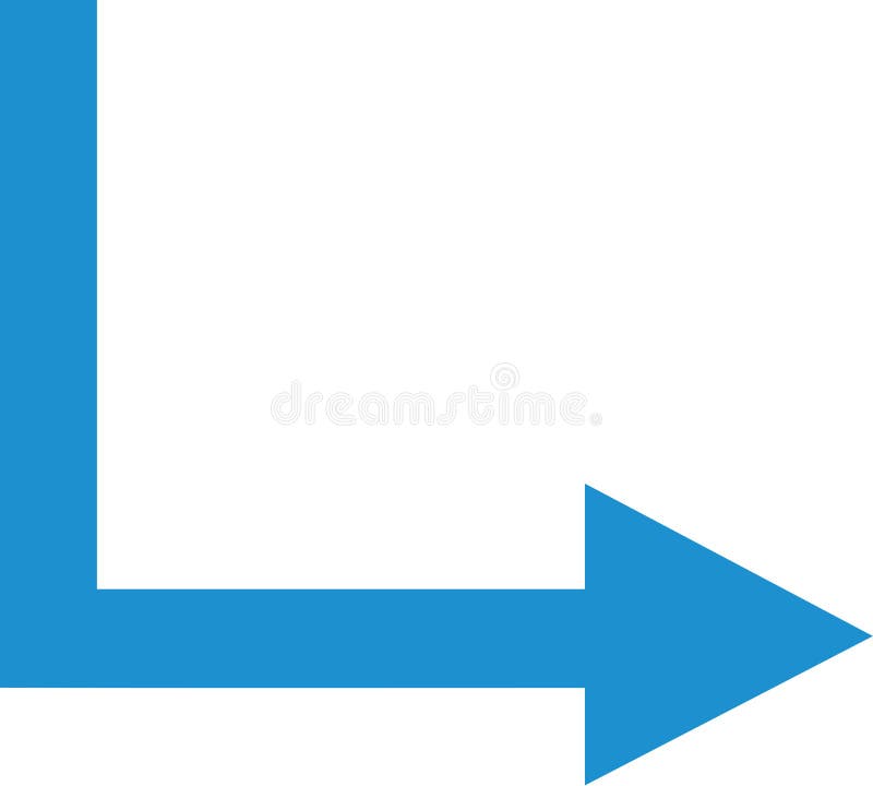 Arrow right corner stock vector. Illustration of icon - 107145155