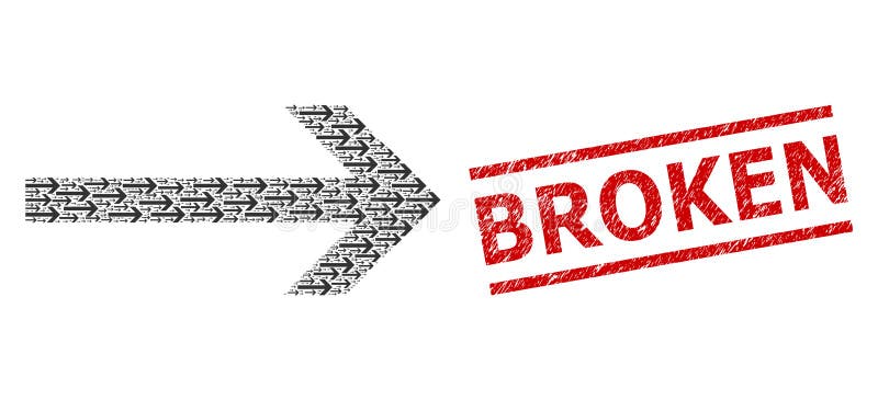 Arrow Right Recursion Composition of Arrow Right Icons and Scratched ...