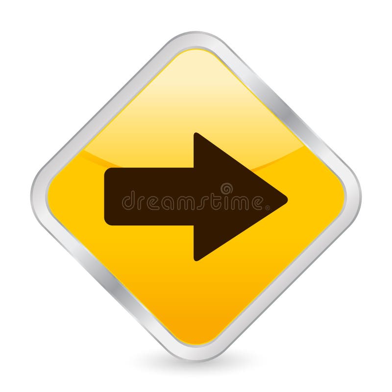 Info yellow square icon stock vector. Illustration of internet - 6170073