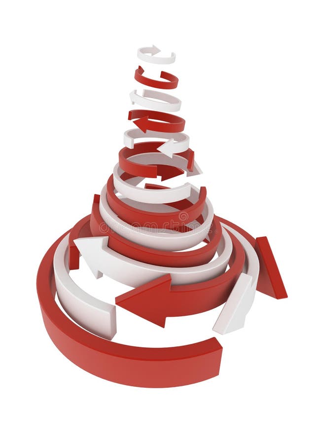 Arrow Ring Cone stock illustration. Illustration of direction - 4870716