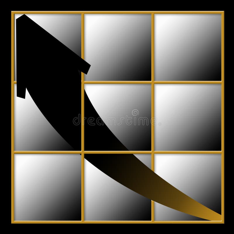 Arrow Rising stock illustration. Illustration of arrow, business - 88410