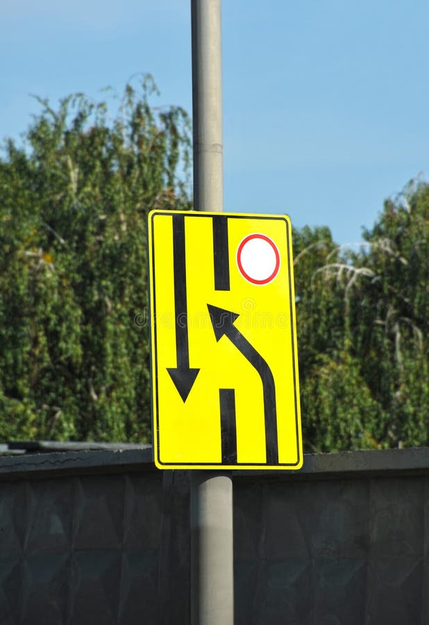 Arrow road sign stock image. Image of city, security - 317837997